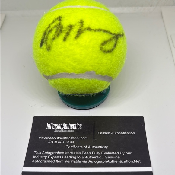 Other | Autographed Tennis Ball With Certificate Of Authenticity | Poshmark